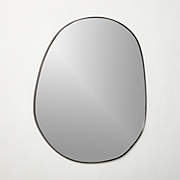 Navone Blackened Brass Wall Mirror 36''x32'' | CB2 Canada