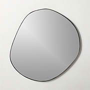 Navone Blackened Brass Wall Mirror 36''x32'' | CB2 Canada