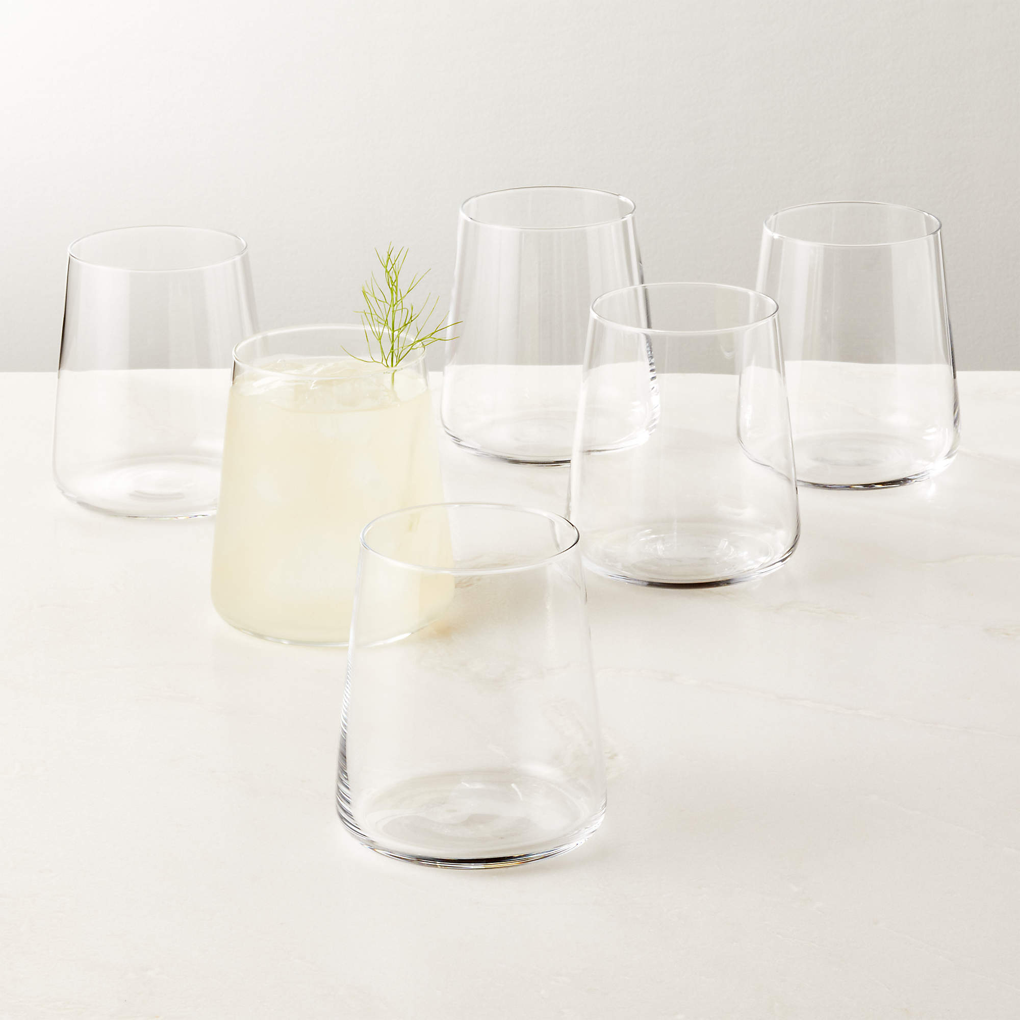 Neat Double Old-Fashioned Glass Set of 6 + Reviews | CB2