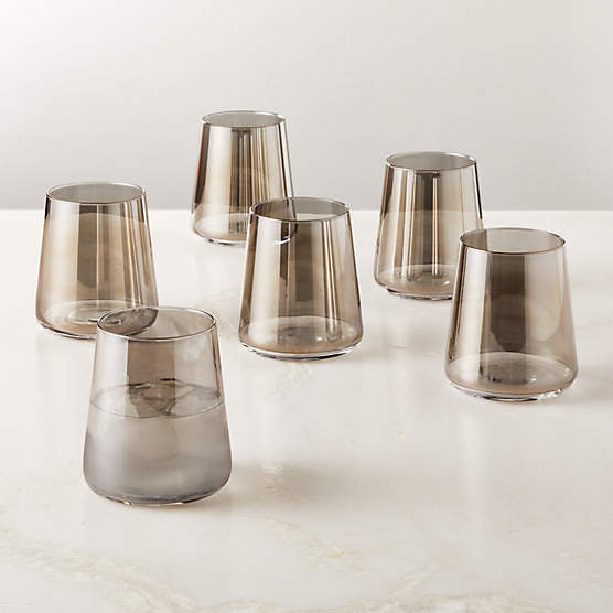 Neat Smoked Tasting Glass Set of 6 + Reviews | CB2 Canada