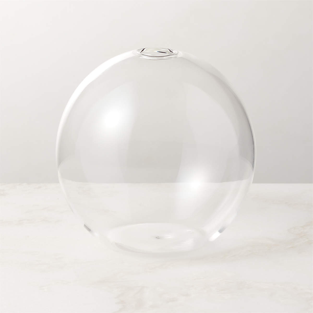 Everlasting Modern Neva Round Glass Taper Candle Holder + Reviews | CB2