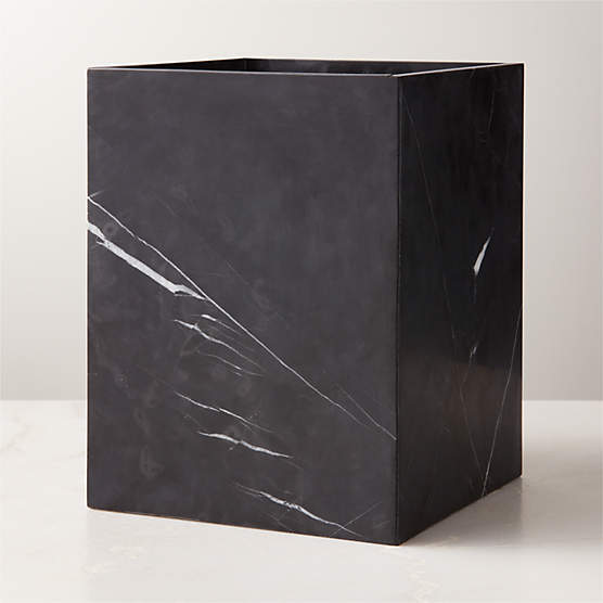 Nexus Black Marble Bath Caddy + Reviews | CB2