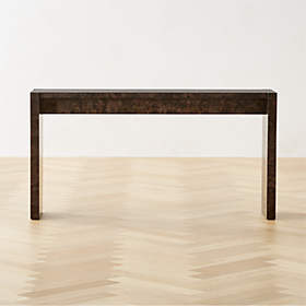 Niche 34 Black Burl Wood Console Table Reviews CB2