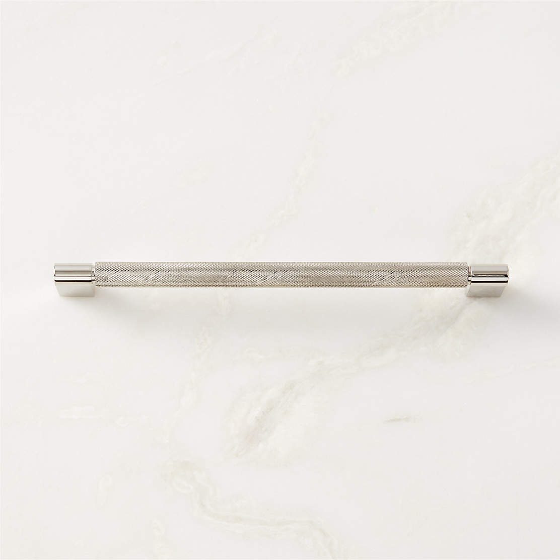Flynn Polished Nickel and Crystal Handle 6" + Reviews | CB2