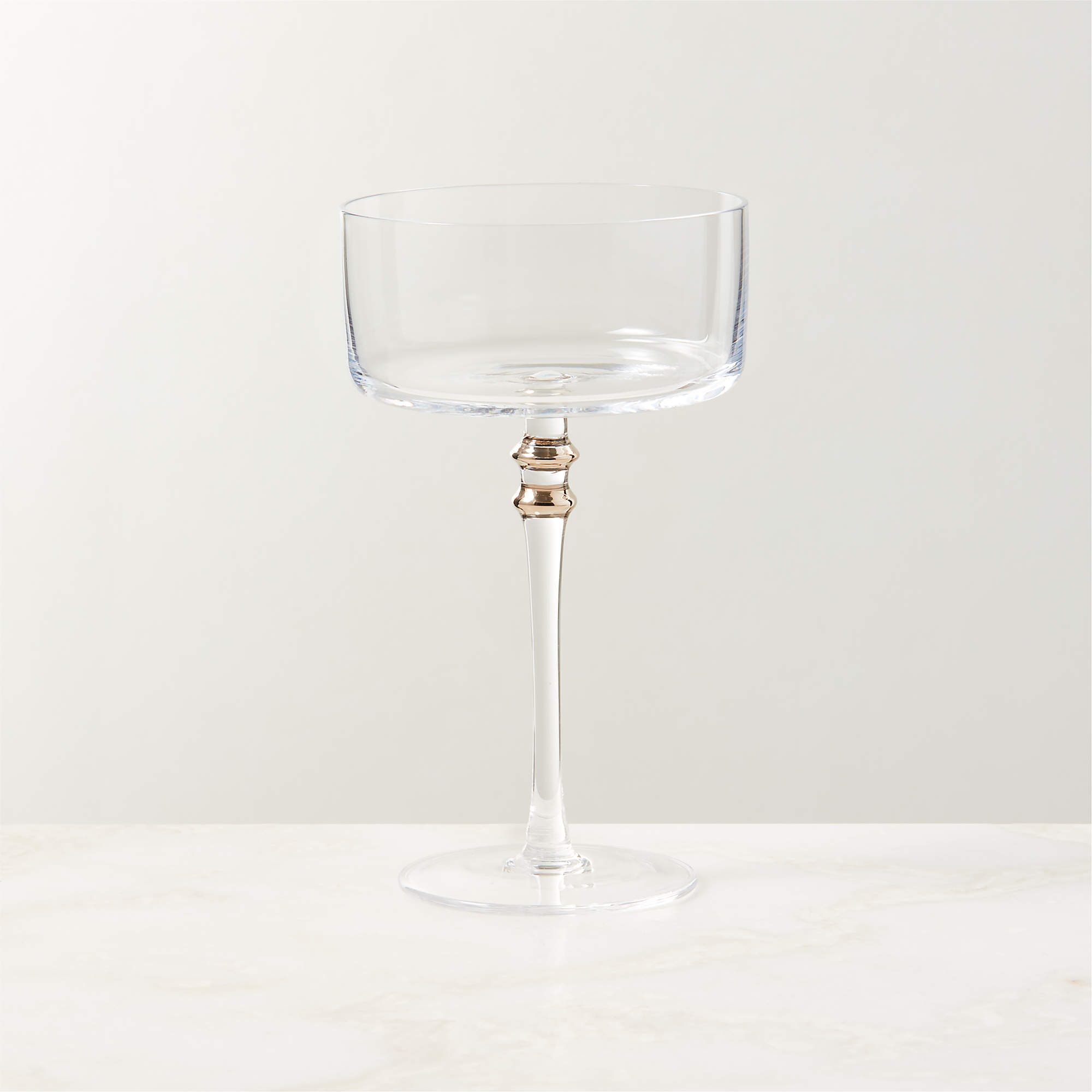 Olivia Clear Coupe Glass | CB2