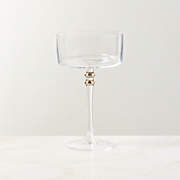 Olivia Clear Coupe Glass | CB2