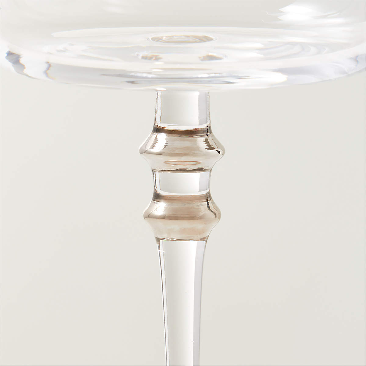 Olivia Clear Coupe Glass | CB2 Canada
