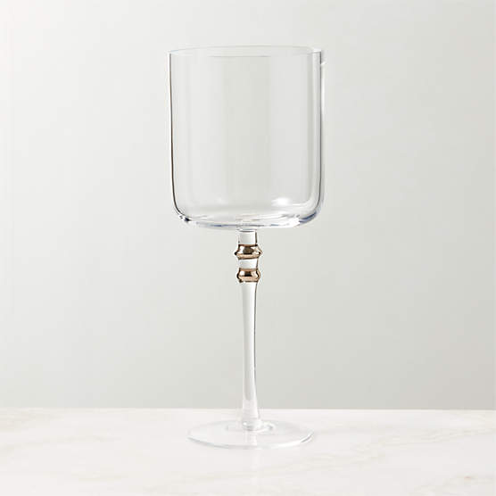 Estera Clear White Wine Glass Cb2