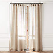 Chase Modern Matte Black Adjustable Curtain Rod 28''-48" | CB2