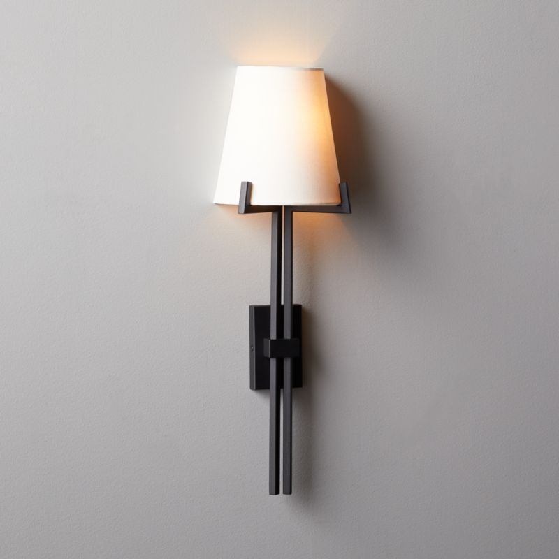 Ornado Black Wall Sconce | CB2