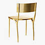 Oro Gold Outdoor Patio Dining Chair + Reviews | CB2
