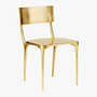 Oro Gold Outdoor Patio Dining Chair + Reviews | CB2