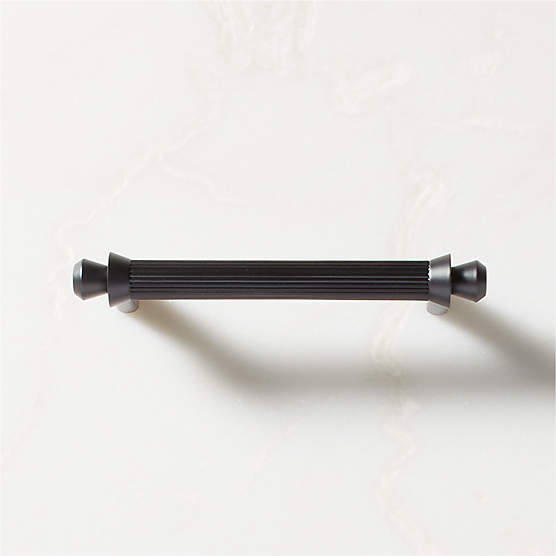 Lavau Black Metal Cabinet Handle 5" + Reviews | CB2