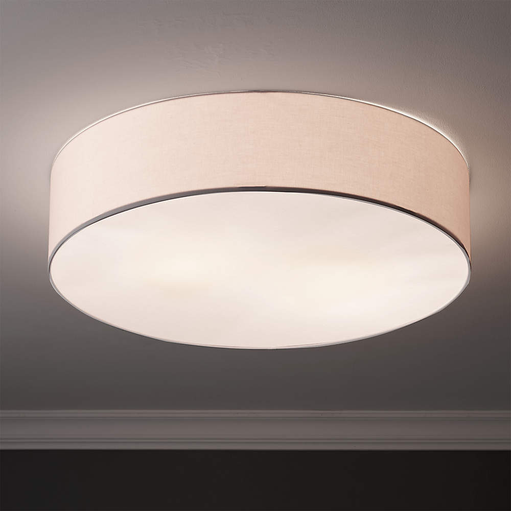 Flush Mount Drum Light Fixture | Shelly Lighting