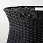 Palmer Modern Black Wicker Storage Basket | CB2