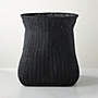 Palmer Modern Black Wicker Storage Basket | CB2