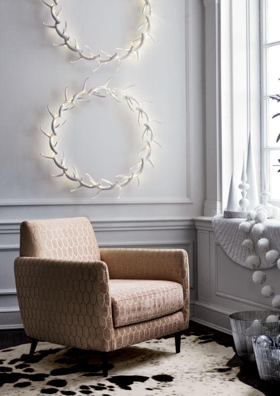 Puff Modern White Pom Pom Garland + Reviews | CB2