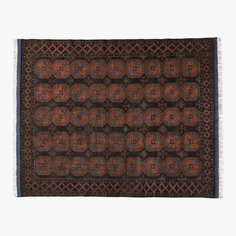 Pascala Hand-Knotted Black Wool Area Rug 8'x10' + Reviews | CB2 Canada