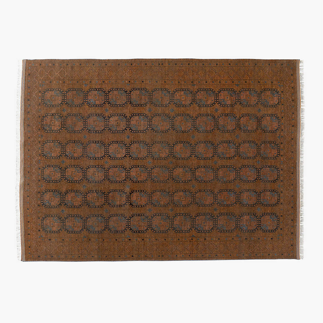 Pascala Hand-Knotted Copper Wool Runner Rug 2.5'x8' + Reviews | CB2