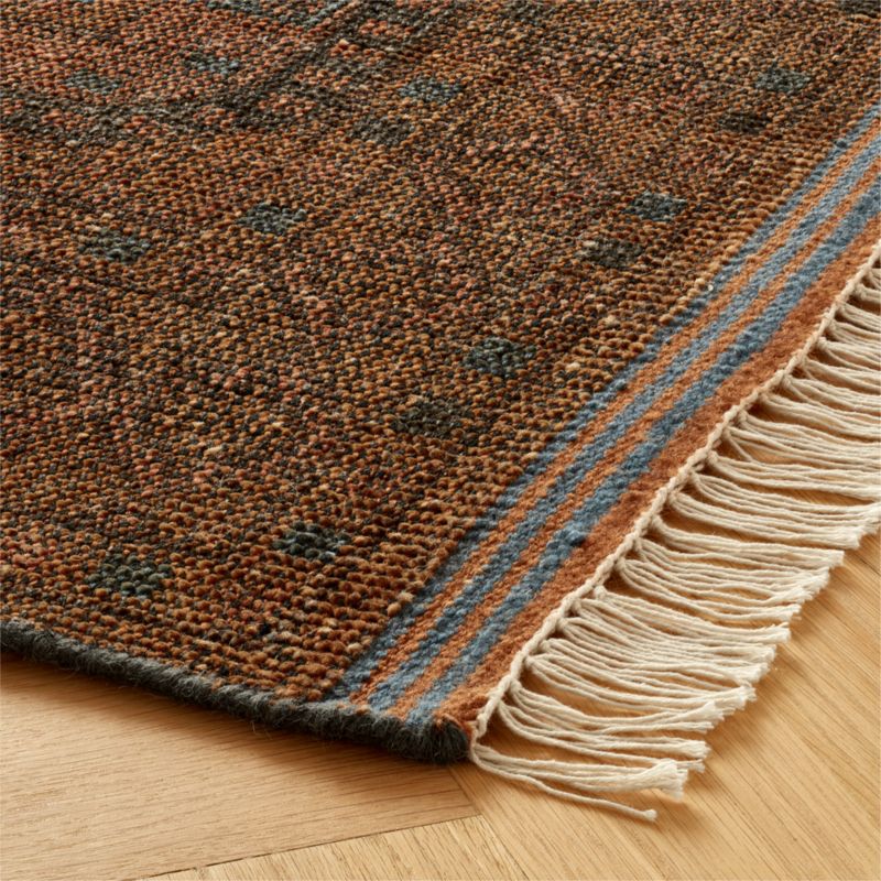 Pascala Hand-Knotted Copper Wool Area Rug 5'x8' + Reviews | CB2 Canada