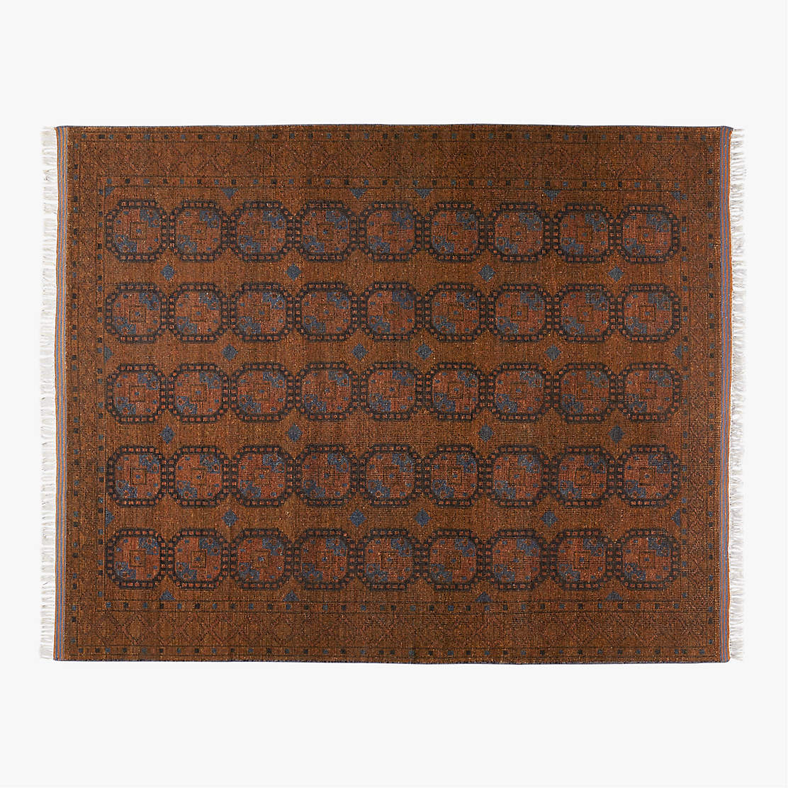 Pascala Hand-Knotted Copper Wool Runner Rug 2.5'x8' + Reviews | CB2