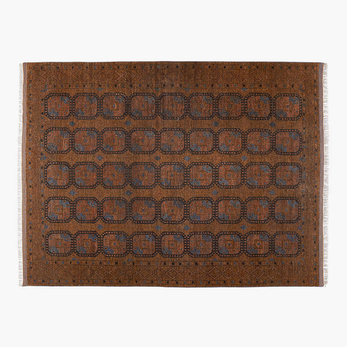 Pascala Hand-Knotted Copper Wool Runner Rug 2.5'x8' + Reviews | CB2