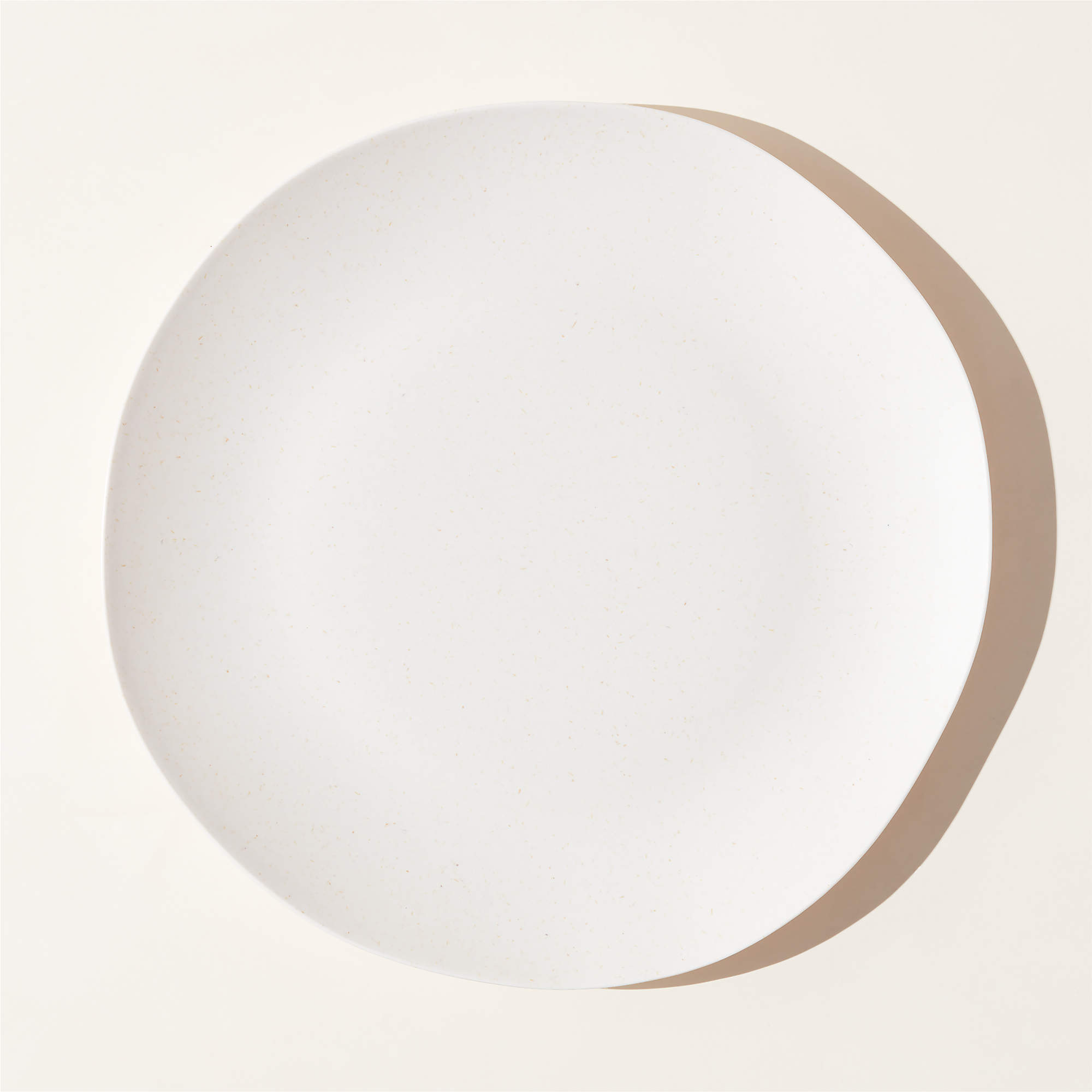 Pebble White Melamine Dinner Plate + Reviews | CB2