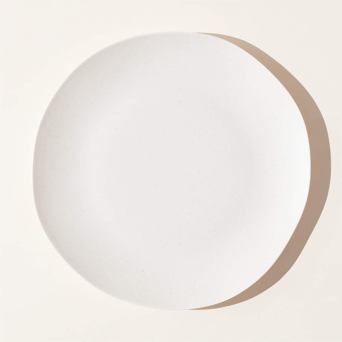Pebble White Melamine Dinner Plate + Reviews | CB2