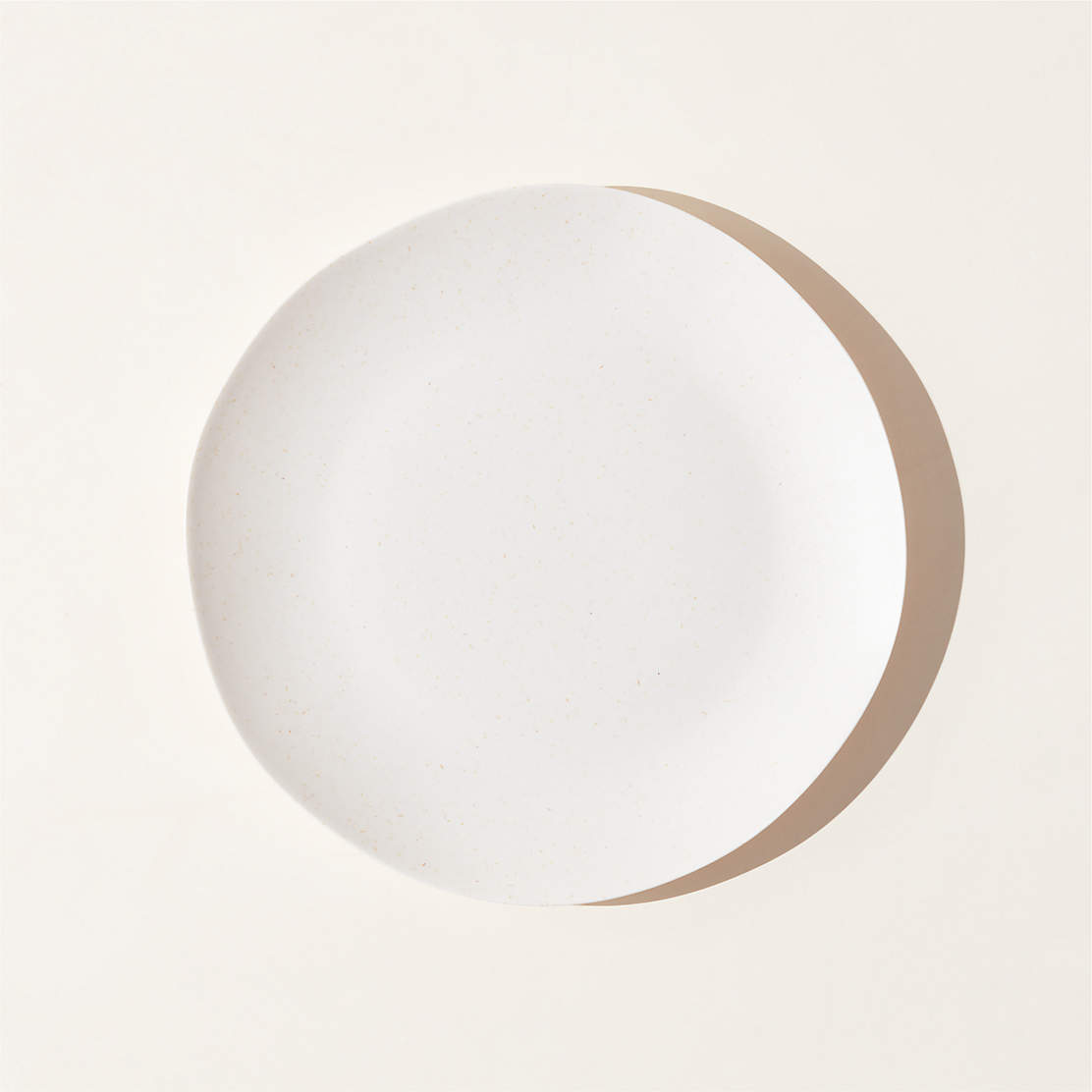 Pebble White Melamine Appetizer Plate + Reviews | CB2