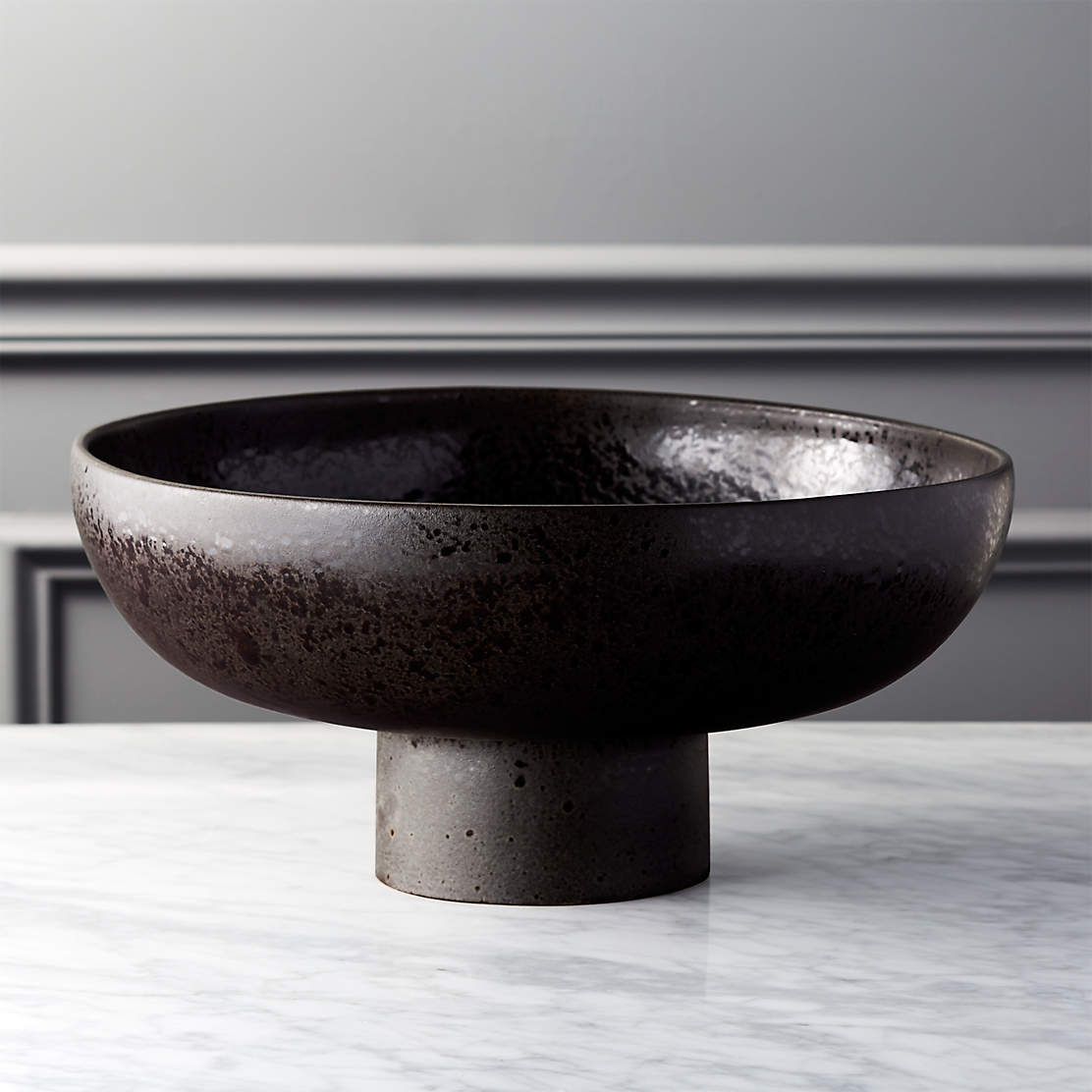 Medium Black Marble Box + Reviews | CB2