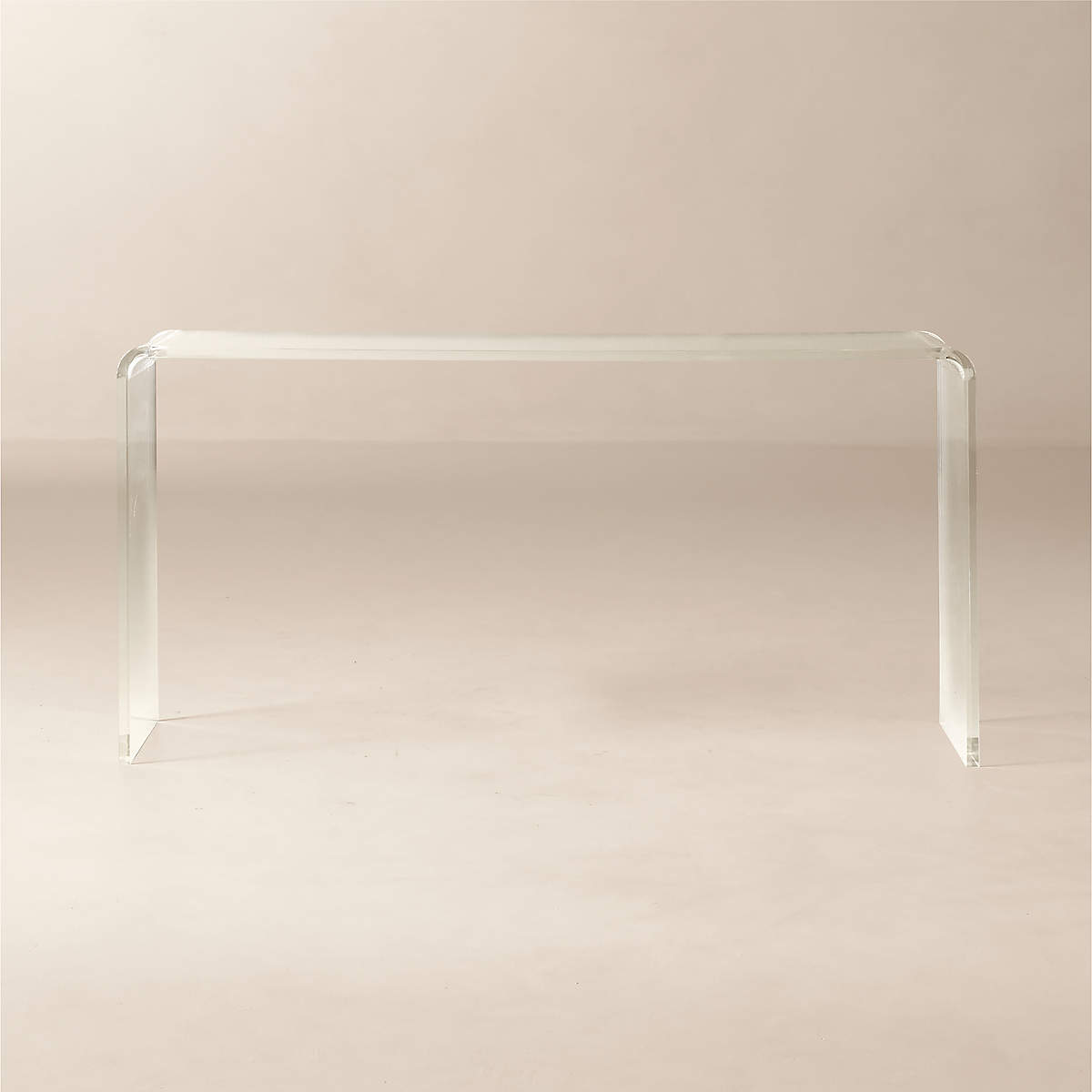 Peekaboo Modern Acrylic Console Table 56'' + Reviews | CB2