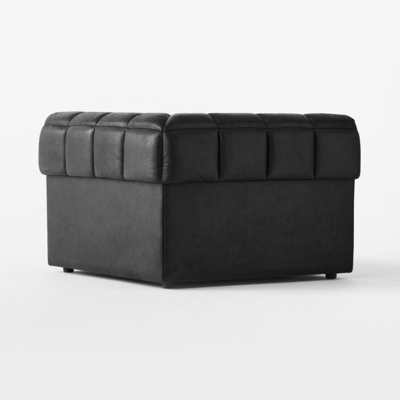 Pezzo Leather Chair with Right Arm Bello Saddle | CB2