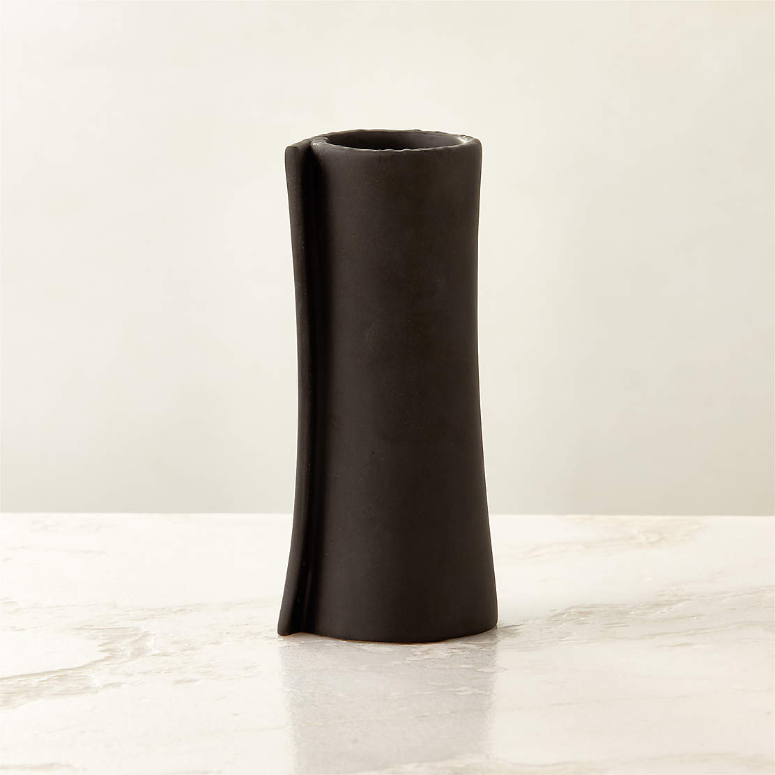 Tima Yellow Stone Taper Candle Holder Large | CB2 Canada