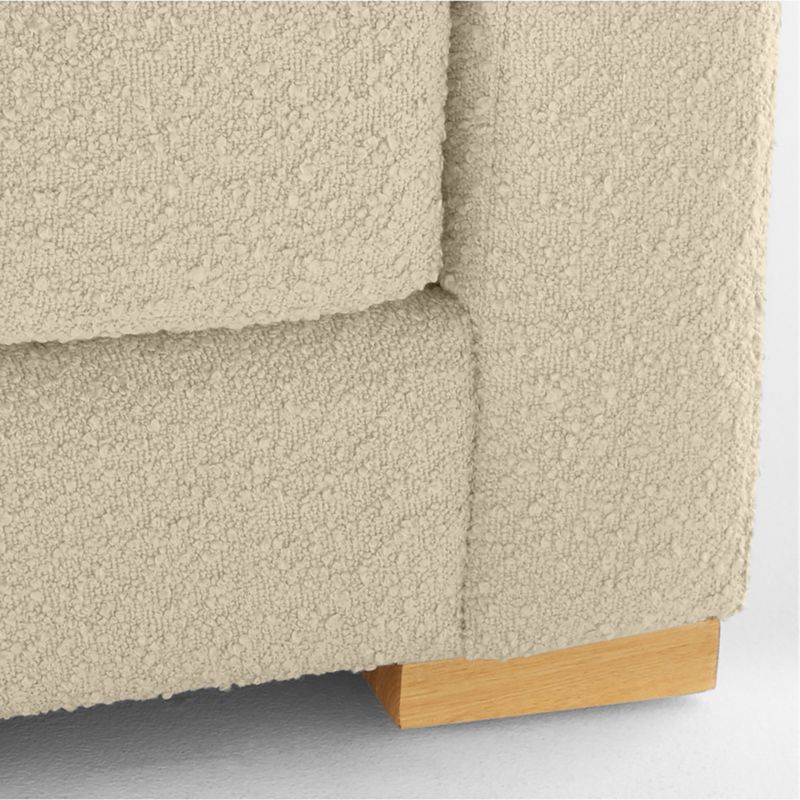 Piazza 4-Piece Modular Sectional Sofa with White Oak Legs 127" | CB2