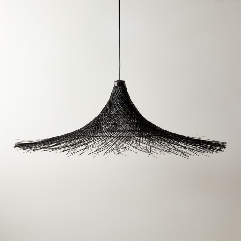 Pipa Modern Black Pendant Light | CB2