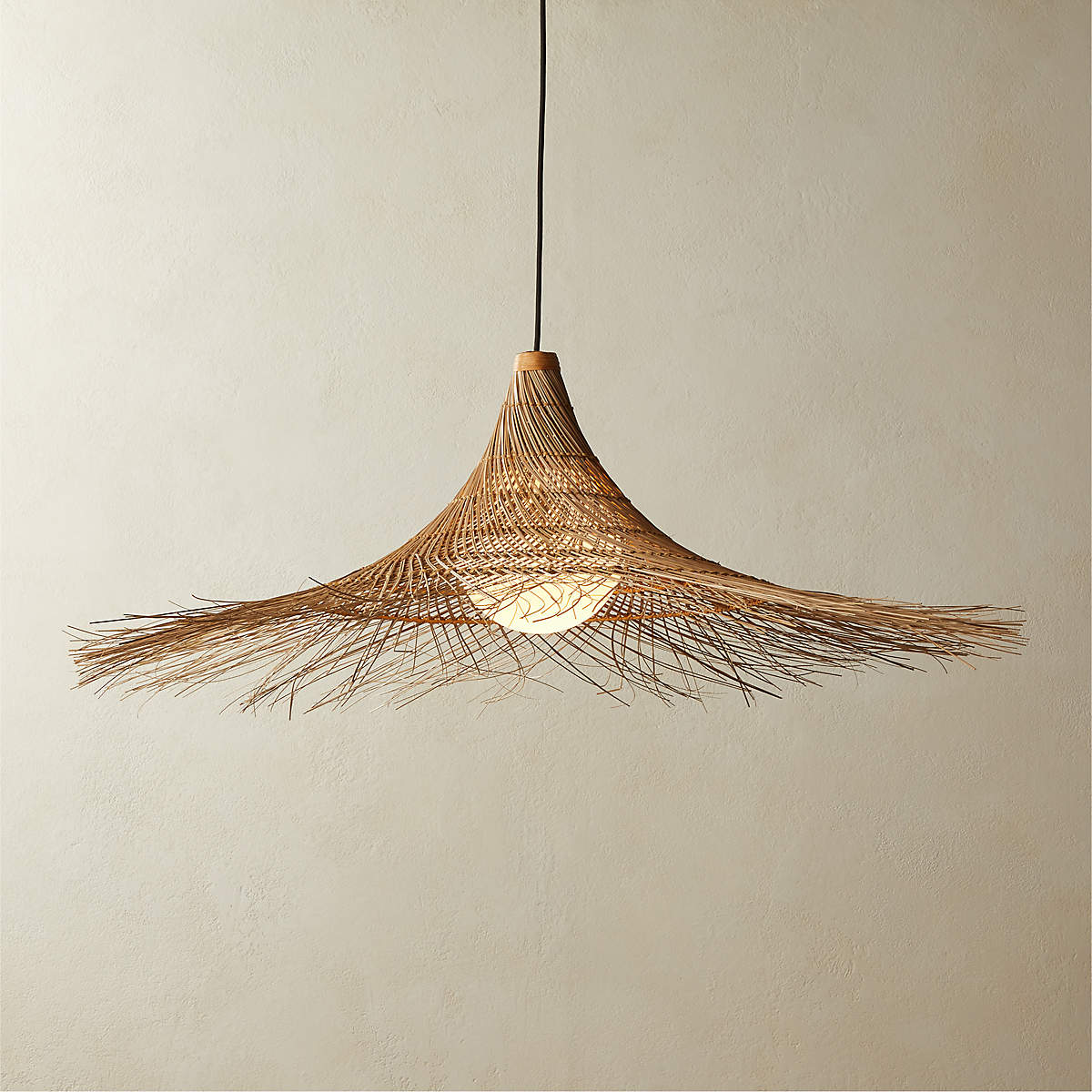 Pipa Natural Pendant Light | CB2