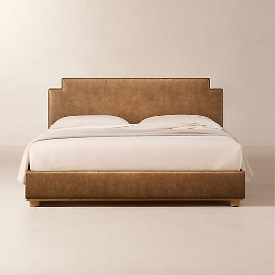 Plaza King Bed Curious Evergreen | CB2