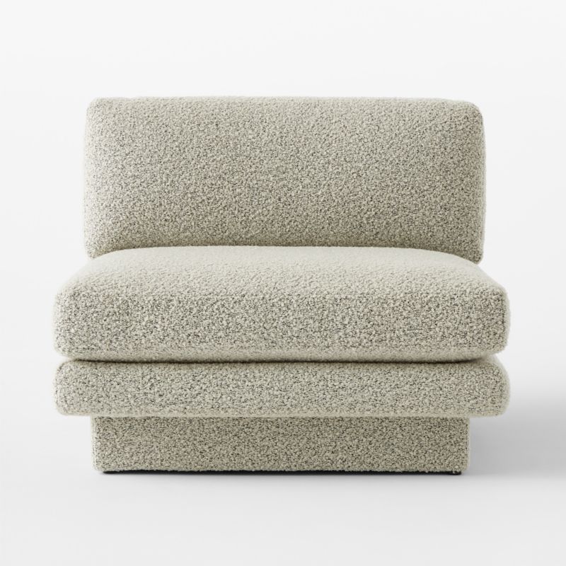 Plinth Accent Chair Bloce Grey by Kara Mann | CB2 Canada