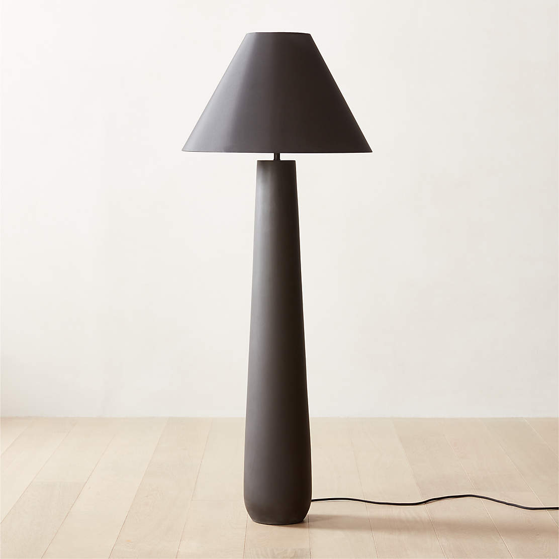 Daltrey Black Metal Modern Floor Lamp | CB2