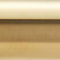 Porter Single Brushed Brass Curtain Rod with Knurled Finial 88''-120 ...