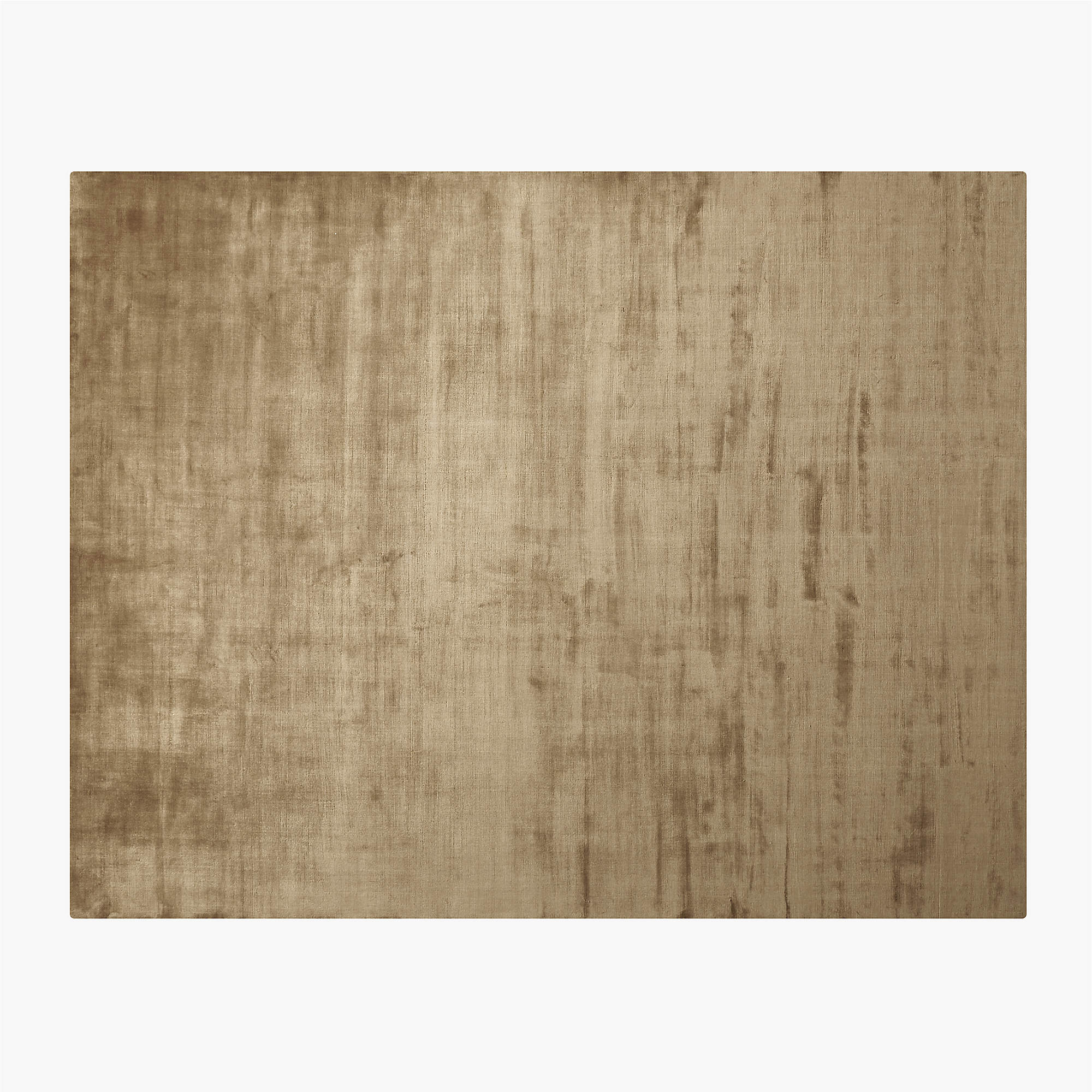 Portina Handloomed Coco Brown Silk Area Rug 10'x14' | CB2