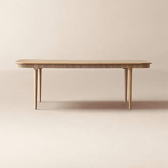 Bancroft Rectangular Oak Wood Dining Table | CB2 Canada