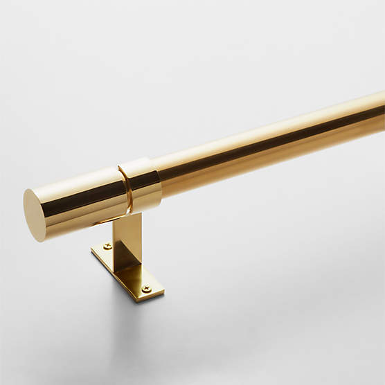 Essential Modern Brushed Brass Curtain Rod 28"-48"x1.25" + Reviews ...