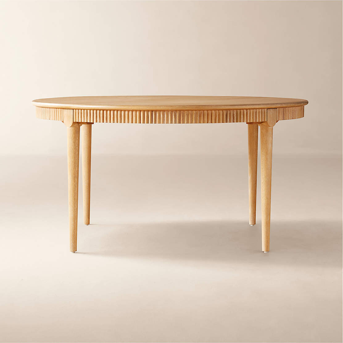 Julius 48" Round Marble Dining Table + Reviews | CB2