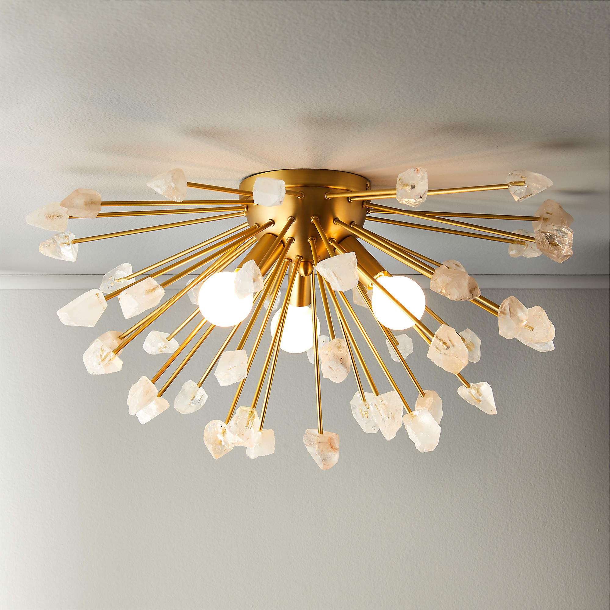 Quartz Stone Flush Mount | CB2