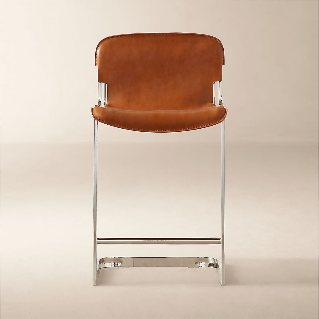 Modern Leather Bar Stools, Kitchen Stools & Counter Height Stools | CB2