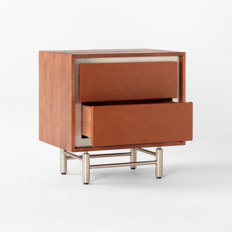 Renwick 2-Drawer Mango Wood Nightstand | CB2