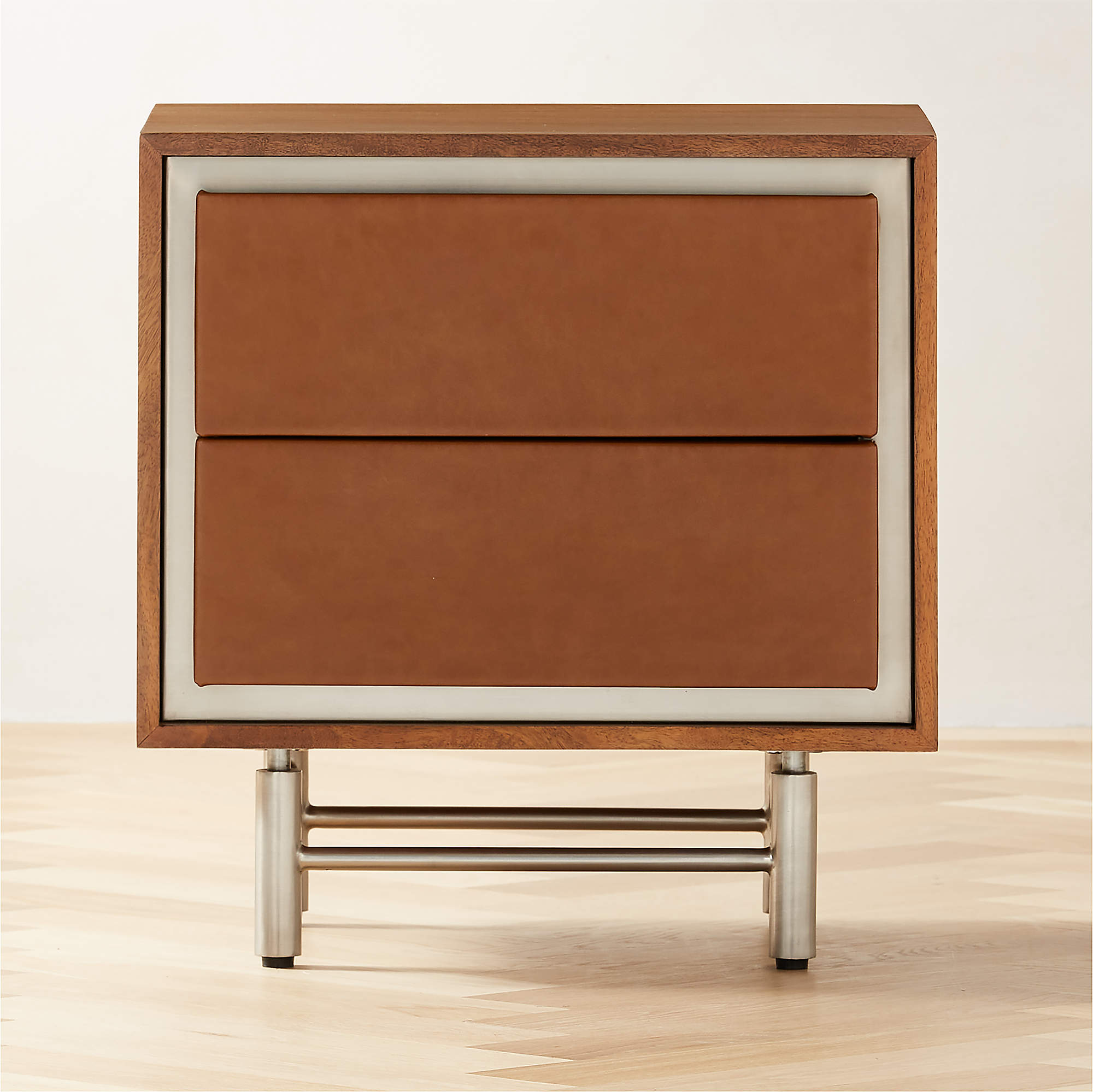 Renwick 2-Drawer Mango Wood Nightstand | CB2 Canada