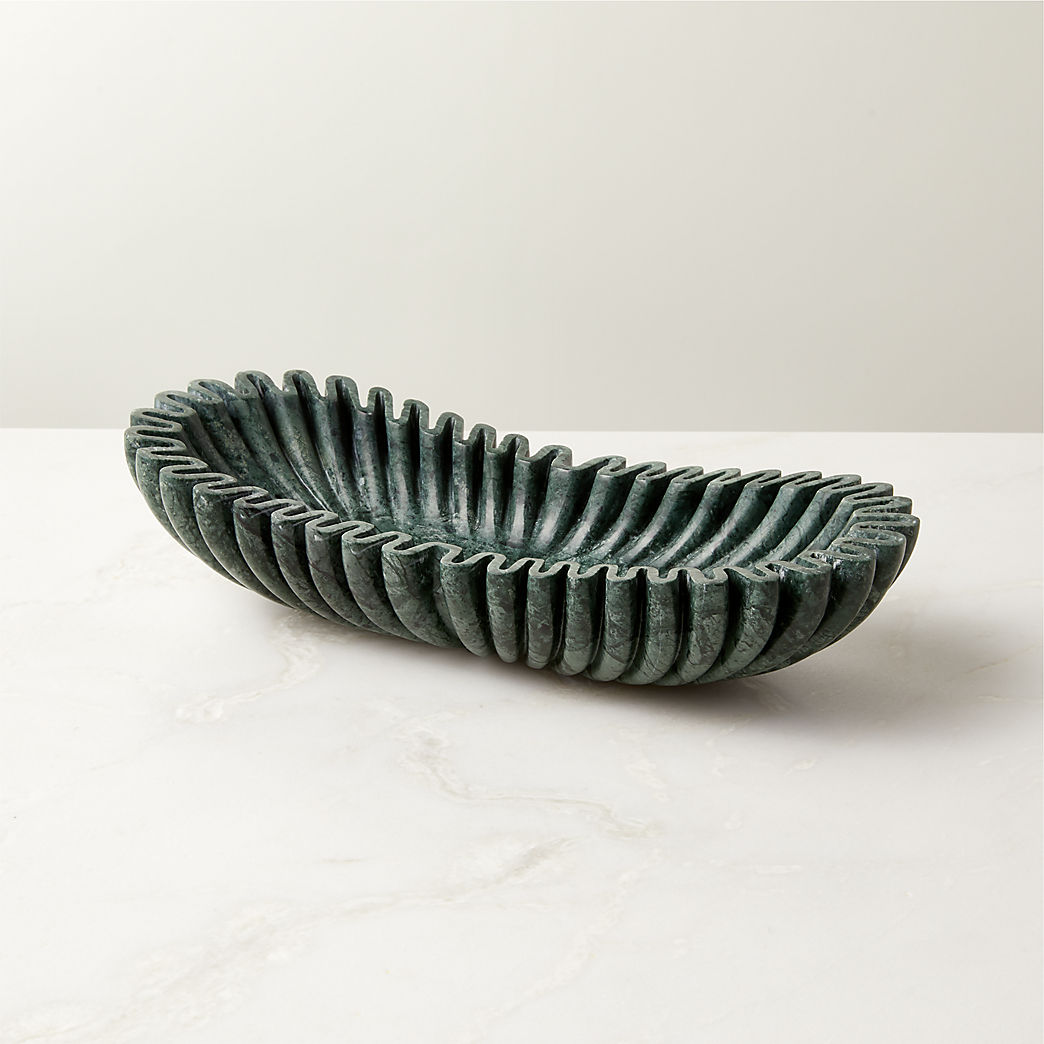 Modern Decorative Bowls: Glass, Marble & Wood Centerpiece Bowls | CB2