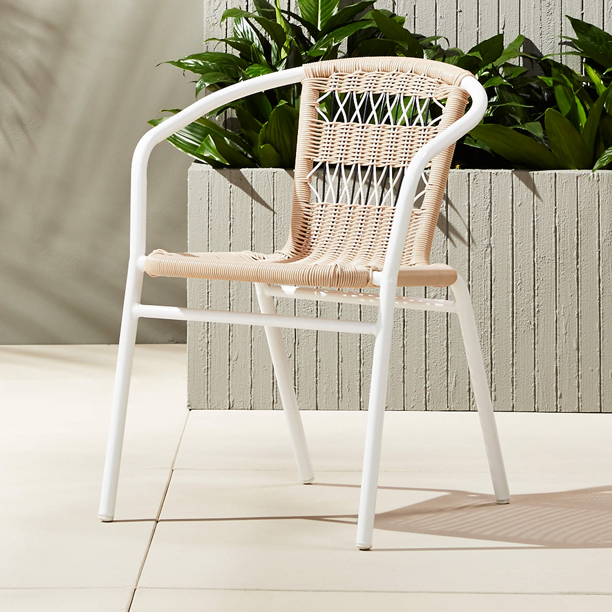 Rex Open Weave Outdoor Armchair + Reviews | CB2